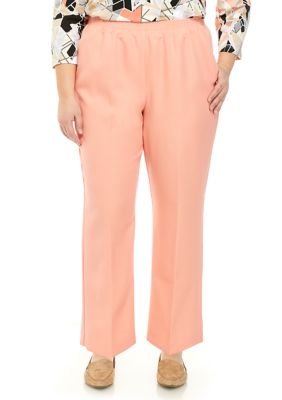 Alfred Dunner Plus Size Polyester Pull On Pants | belk
