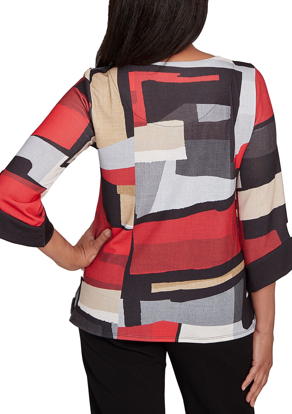 Alfred Dunner Women's Jet Setter Color Block Top | Belk