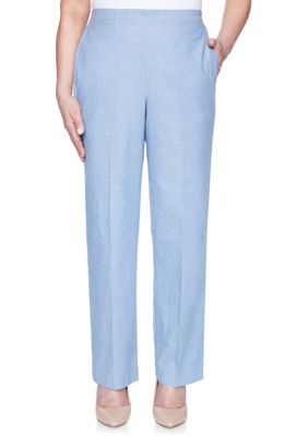 Alfred Dunner Petite Classic Pull-on Denim Pant (Short & Average Inseam ...