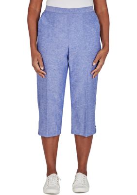 Alfred Dunner Plus Size Solid Capris | belk