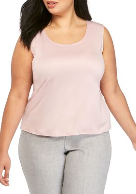 Alfred Dunner Plus Size 3/4 Sleeve Lace 2Fer Top | belk