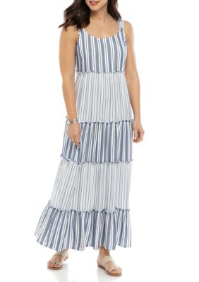 New Directions® Women's Double Faced Tiered Maxi Dress | belk