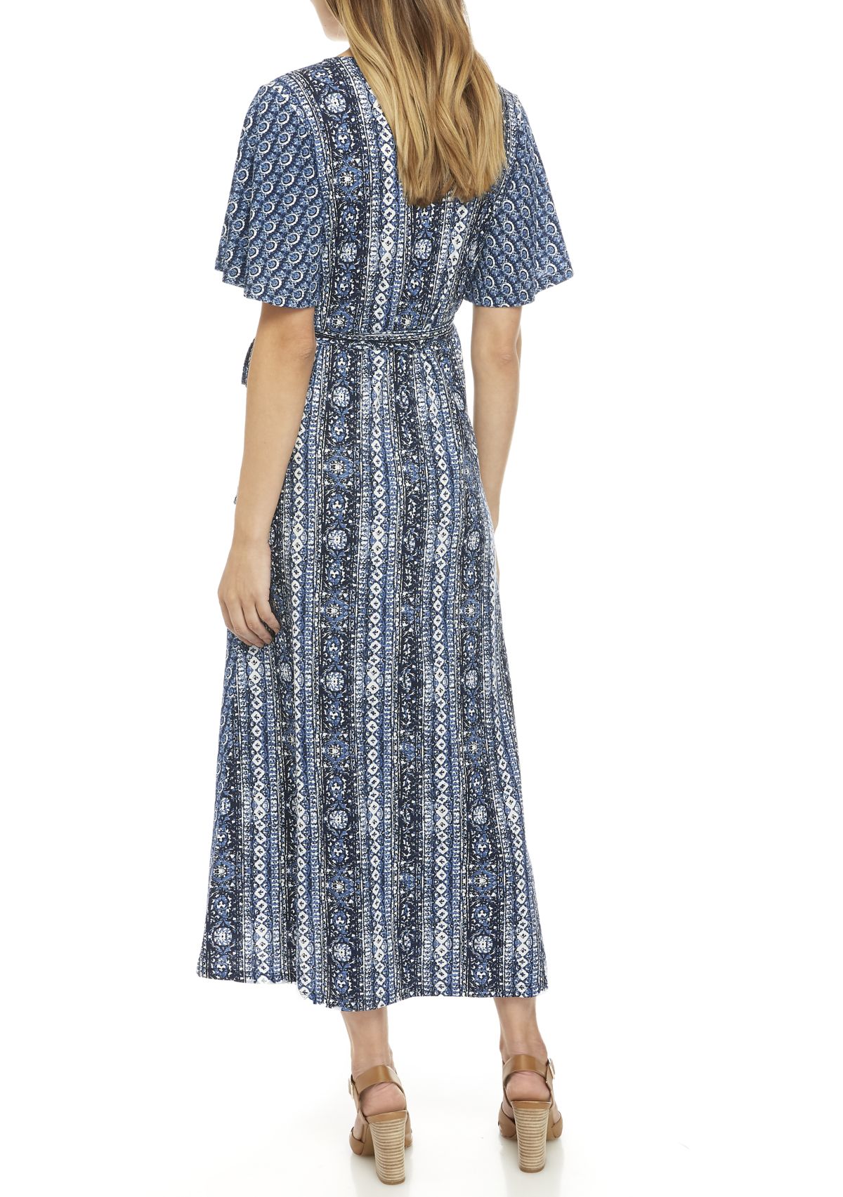 New Directions® Women's Wrap Front Midi Dress | Belk