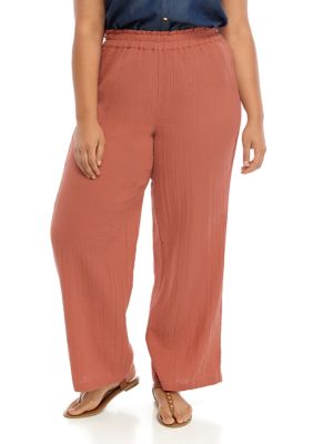 New Directions® Plus Size Pull On Wide Leg Pants | belk