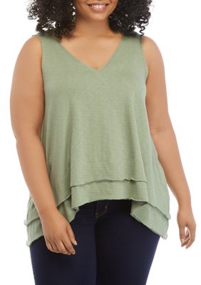 Wonderly Plus Size Sleeveless Swing Tank | belk