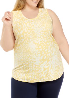 Wonderly Plus Size Terry Crew Tank Top | belk