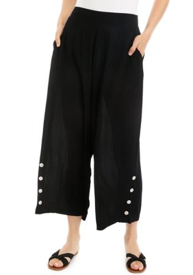 AGB Women's Side Button Pants | belk