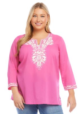Karen Kane Plus Size Embroidered Tunic Top | belk