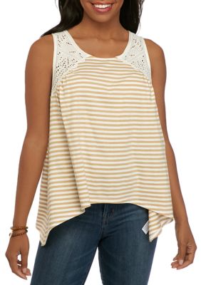 TRUE CRAFT Junior's Yarn Dyed Tank Top | belk