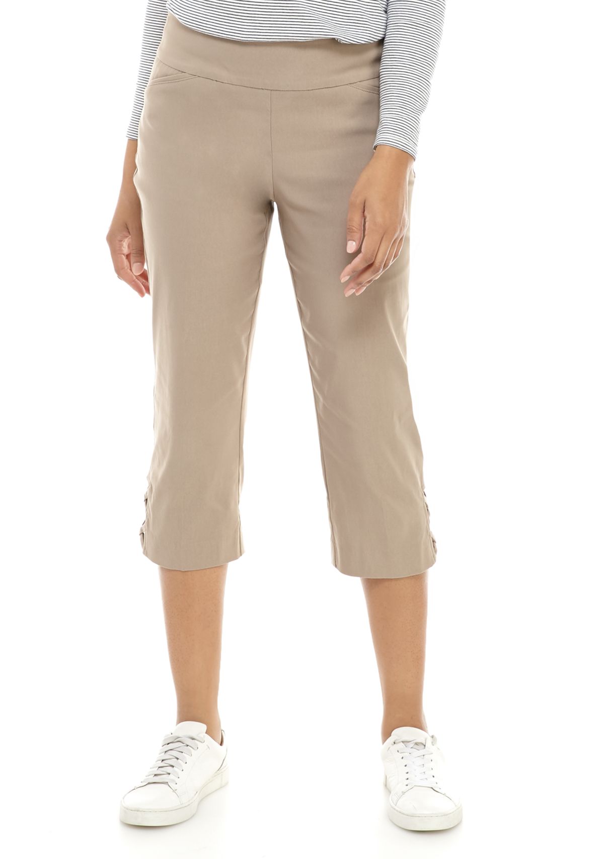 Kim Rogers® Women's Luxe Capri Criss Cross Hem Pants | Belk