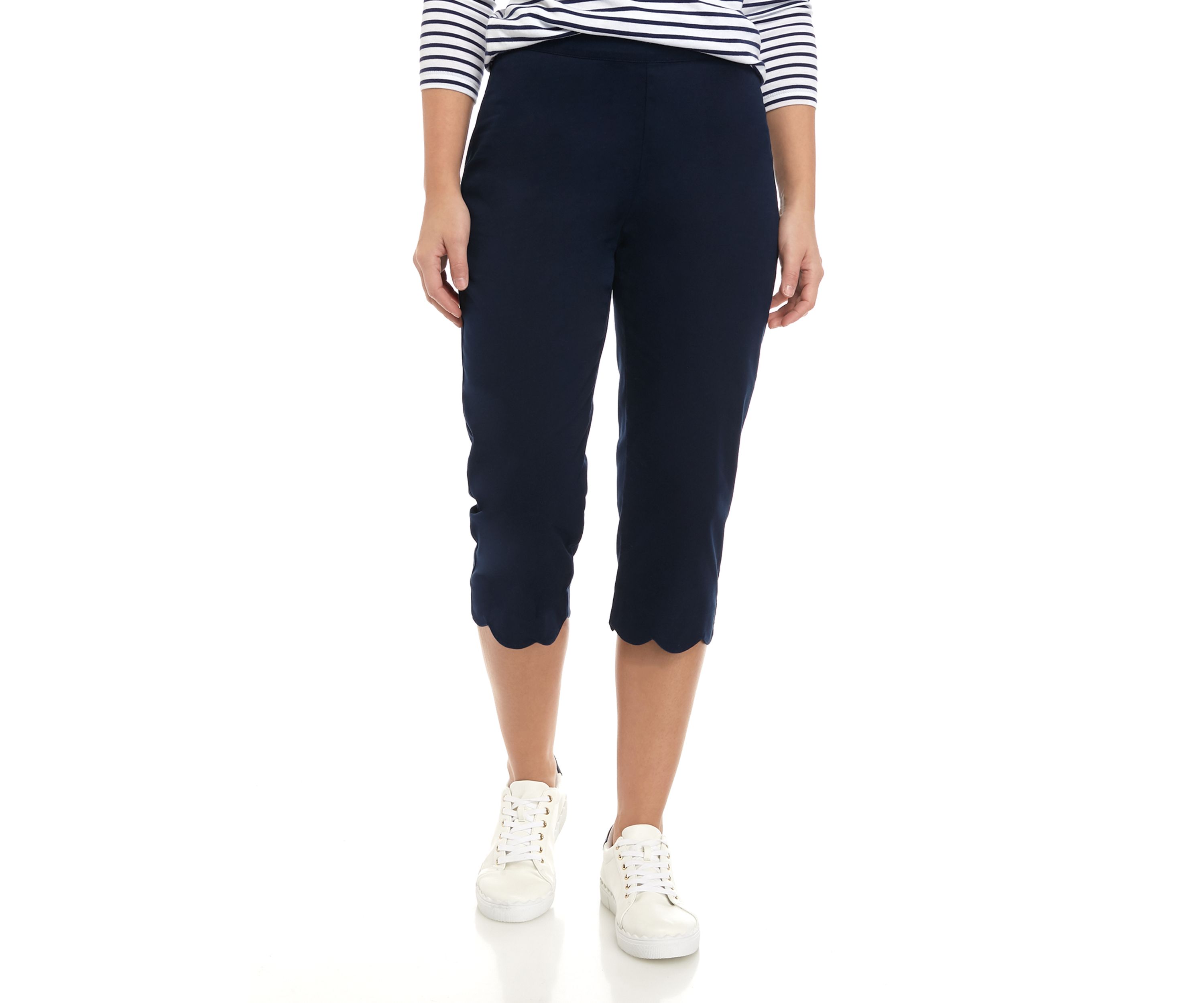 Kim Rogers® Women's Scallop Hem Capri Pants | Belk