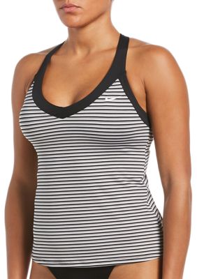 Nike® Micro Stripe V-Neck Swim Tankini | belk