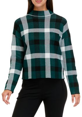Fever Women's Plaid Pullover Sweater | belk
