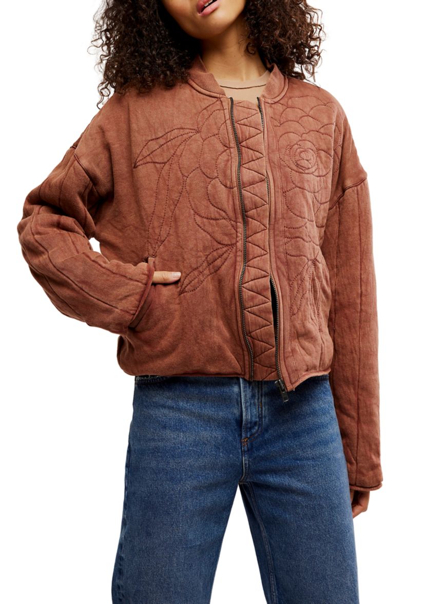 Free People Rose Zip-Up Sweatshirt | Belk