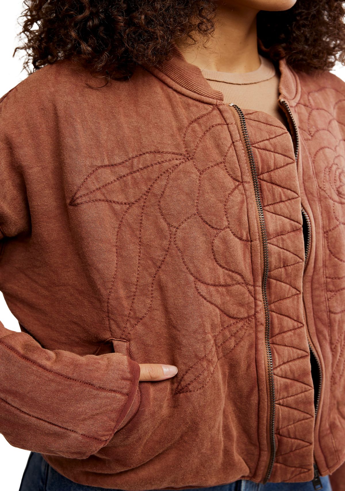 Free People Rose Zip-Up Sweatshirt | Belk