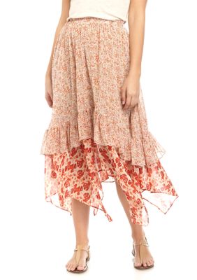 Free People Zuma Drippy Ruffle Skirt | belk