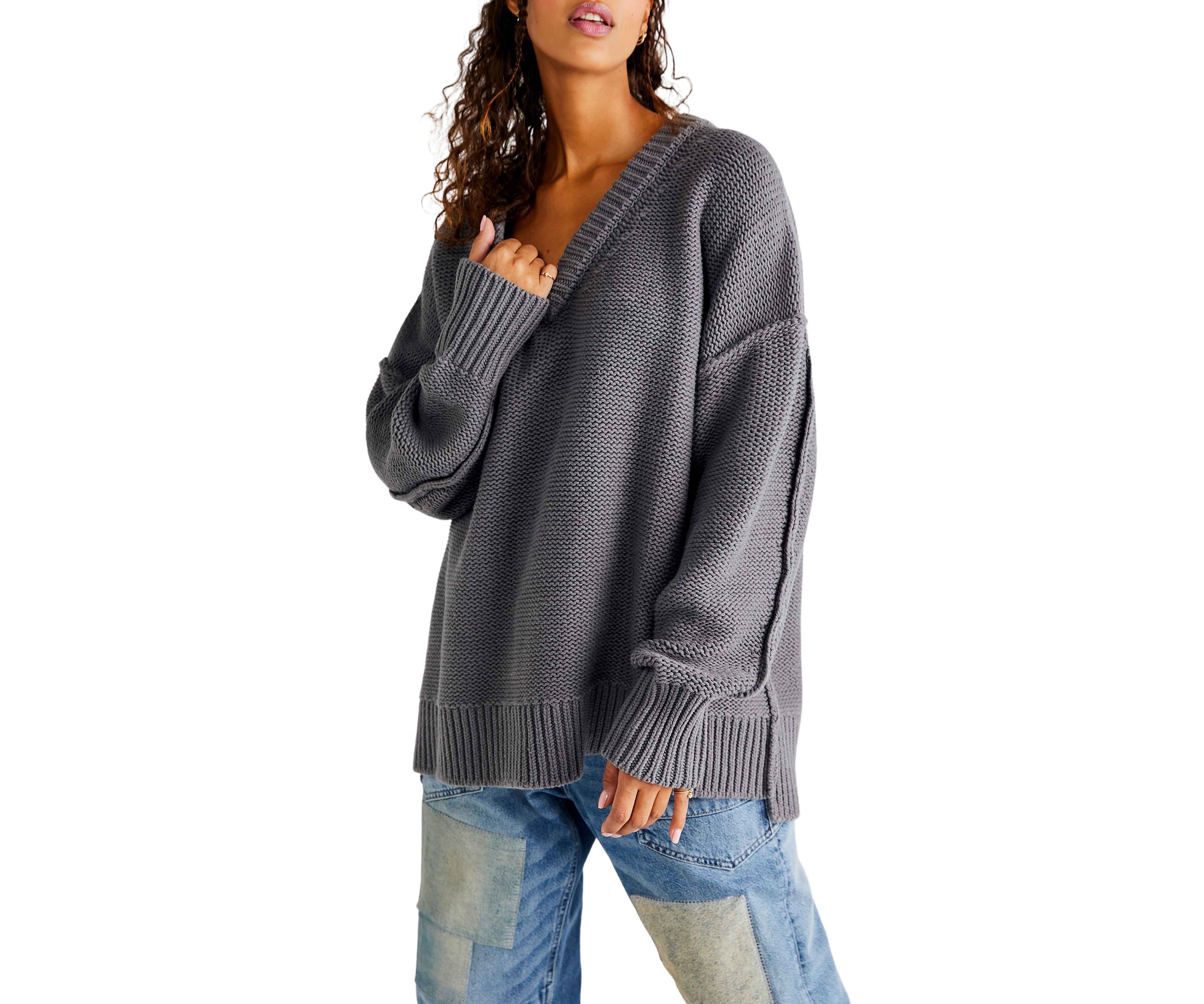 Free People Alli V-Neck Sweater | Belk