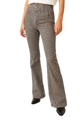 Free People Jayde Flare Railroad Pants | belk