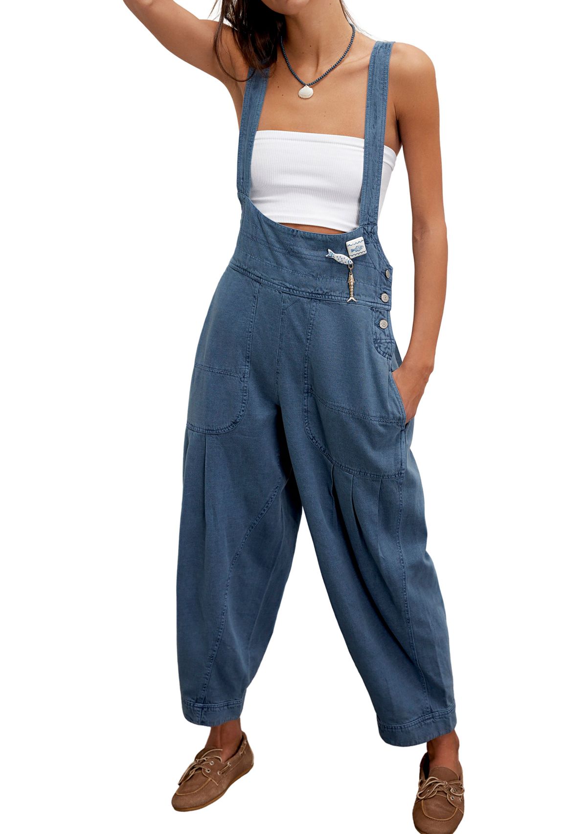 Free People Felix Tapered Overalls | Belk