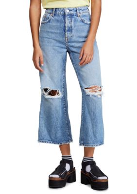 Free People Ranger Denim Wide Leg Crop Jeans | belk