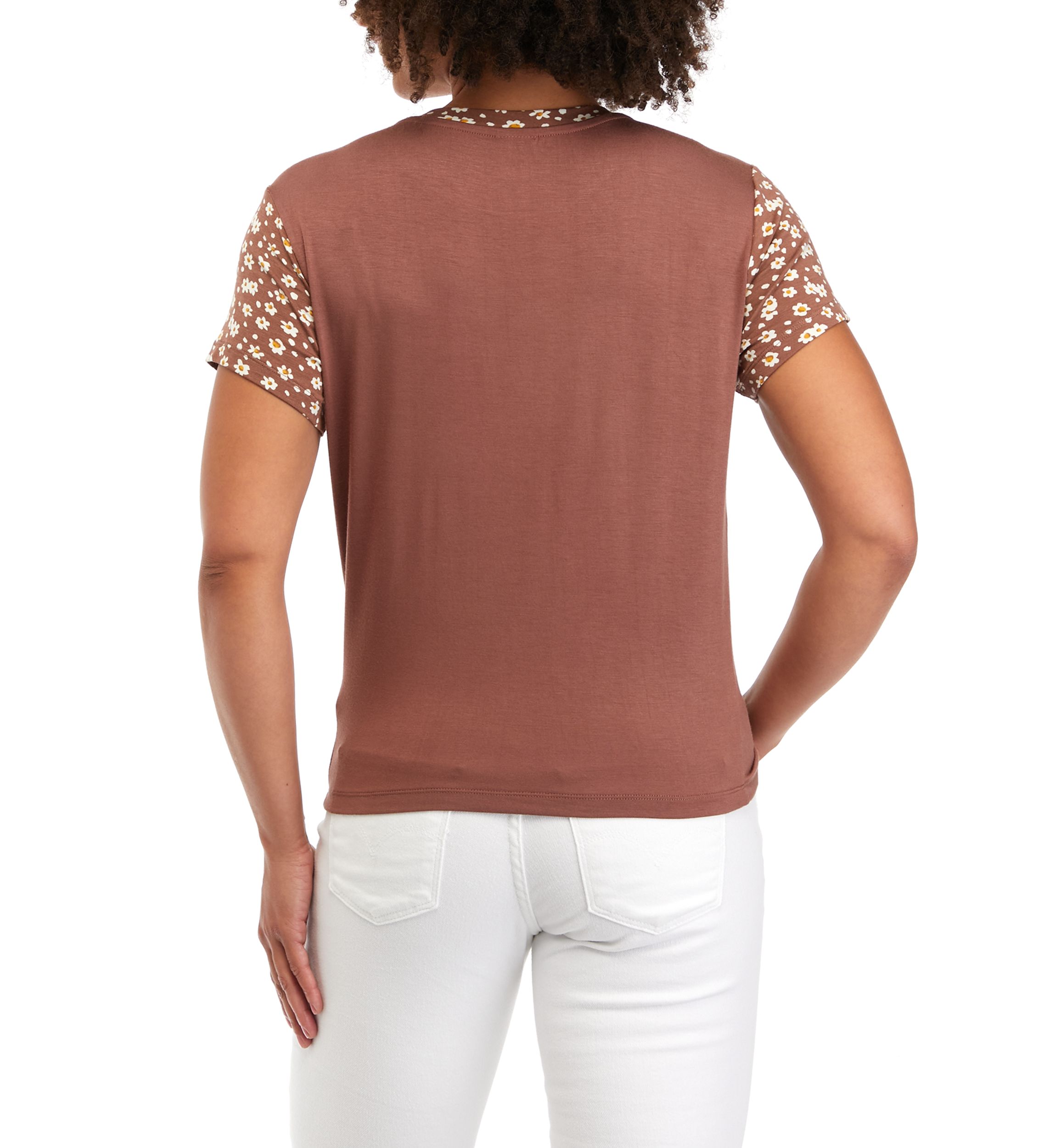 Oak & Trellis Juniors' Tie Front Triple Stack Top | Belk
