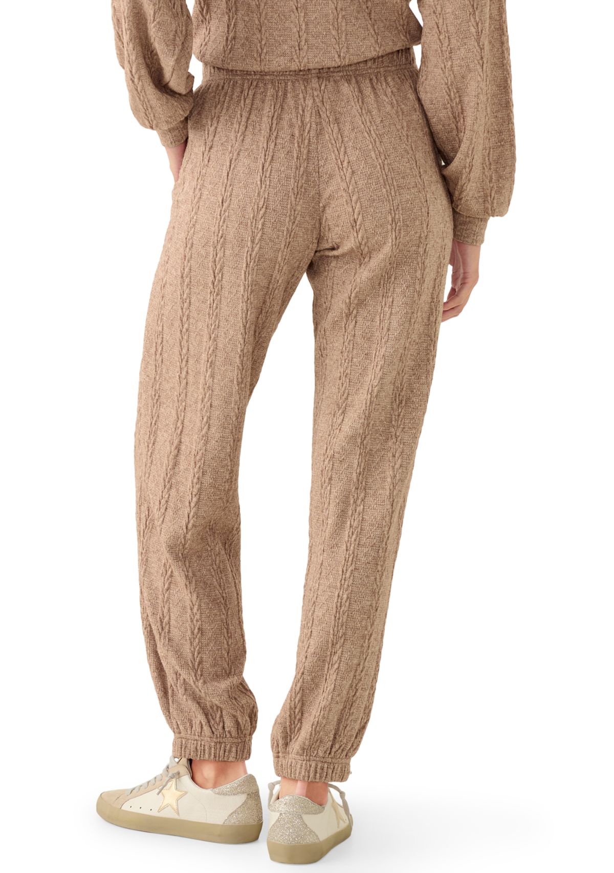 Oak & Trellis Women's Cable Knit Joggers | Belk