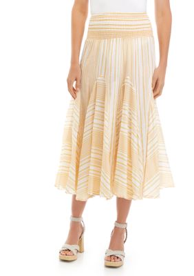 Philosophy Women's Broomstick Skirt with Waist Smocking | belk