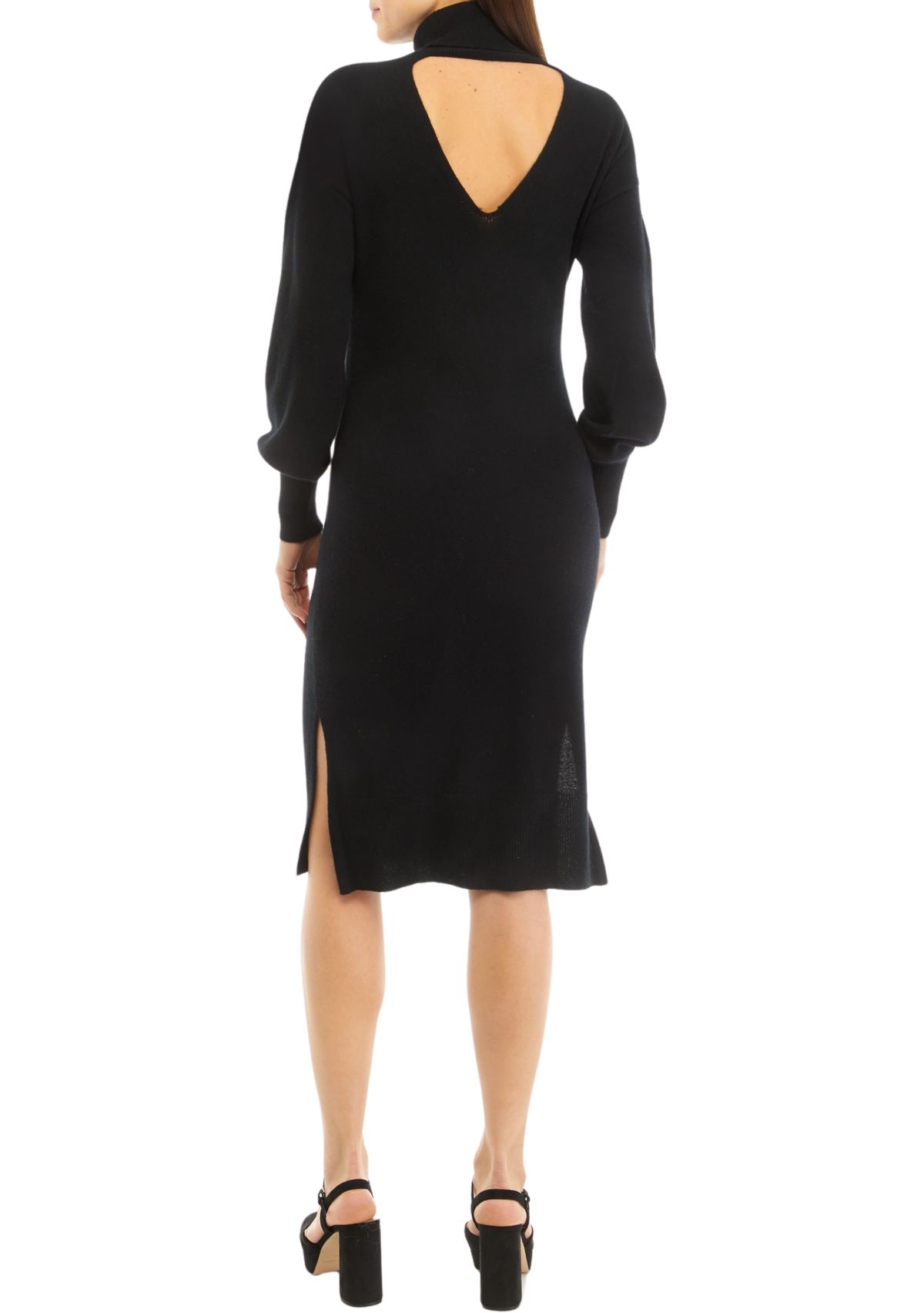 The Cashmere Project Women's Open Back Turtleneck Midi Dress | Belk