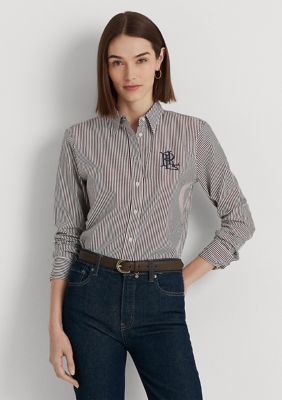 Lauren Ralph Lauren Striped Cotton Broadcloth Shirt | belk