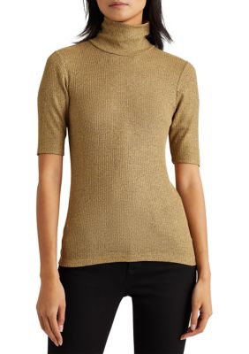 Lauren Ralph Lauren Metallic Turtleneck Sweater | belk