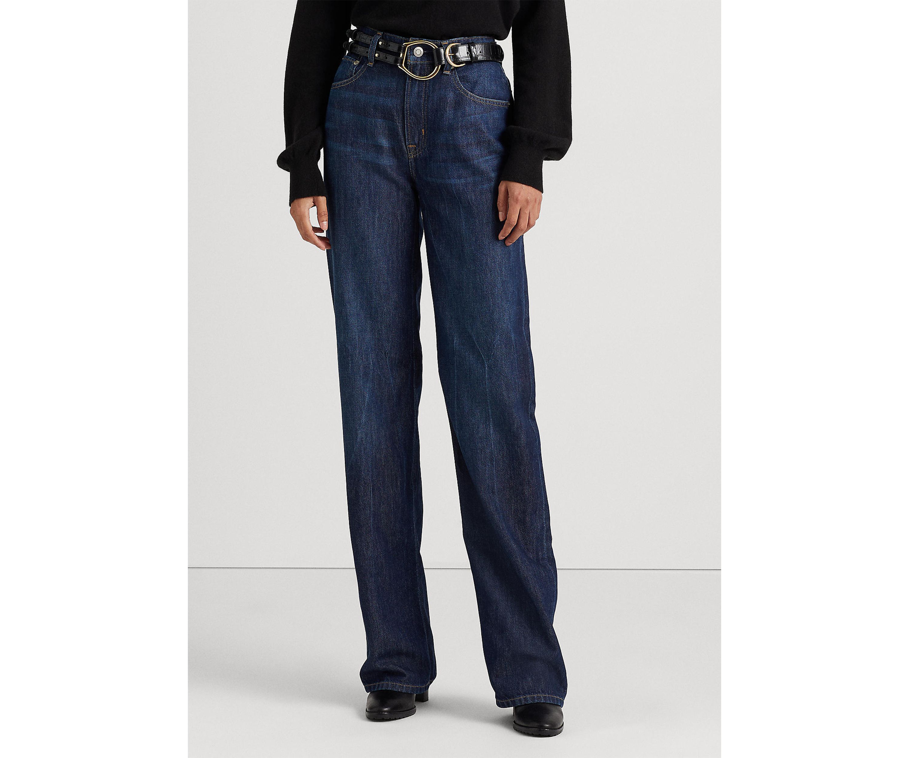 Lauren Ralph Lauren High Rise Relaxed Straight Jeans | Belk