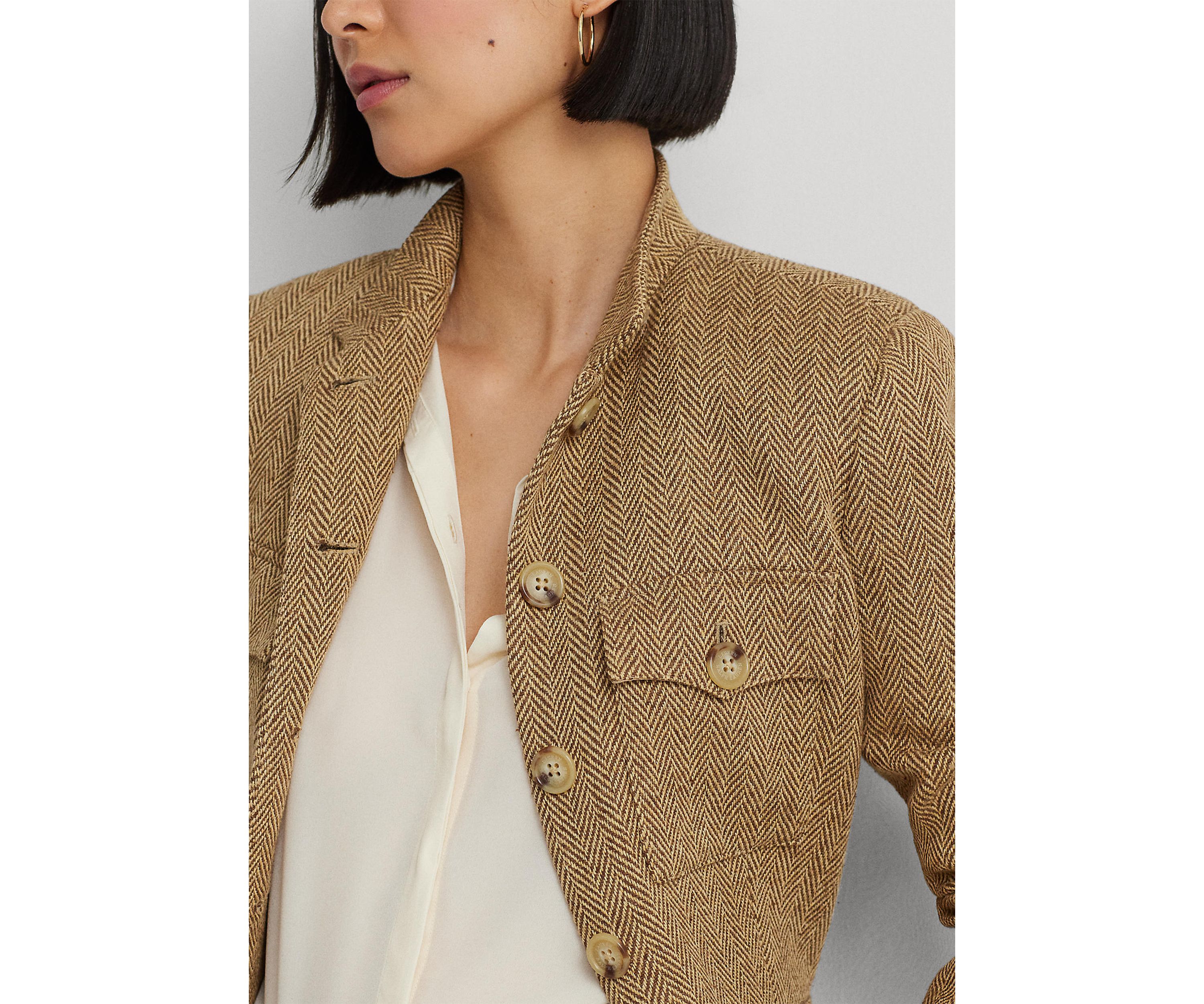 Lauren Ralph Lauren Linen Blend Herringbone Jacket | Belk