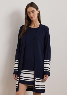 Lauren Ralph Lauren Petite Two-Tone Cardigan | belk