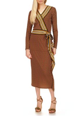 MICHAEL Michael Kors Women's Geometric Border Wrap Top | belk