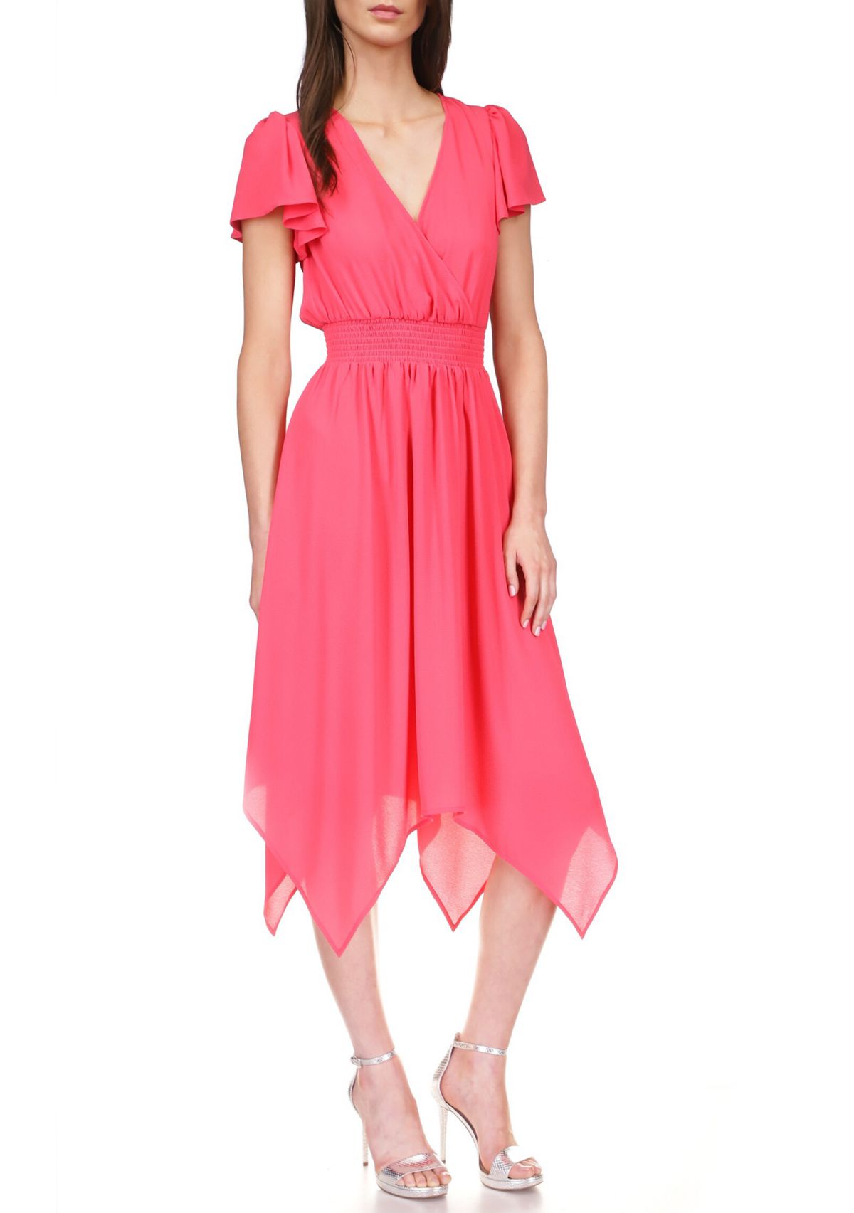 MICHAEL Michael Kors Women's Solid Handkerchief Hem Dress | Belk