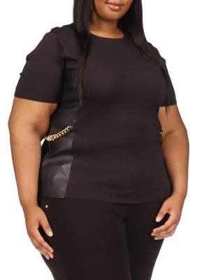 MICHAEL Michael Kors Plus Size Chain Top | belk