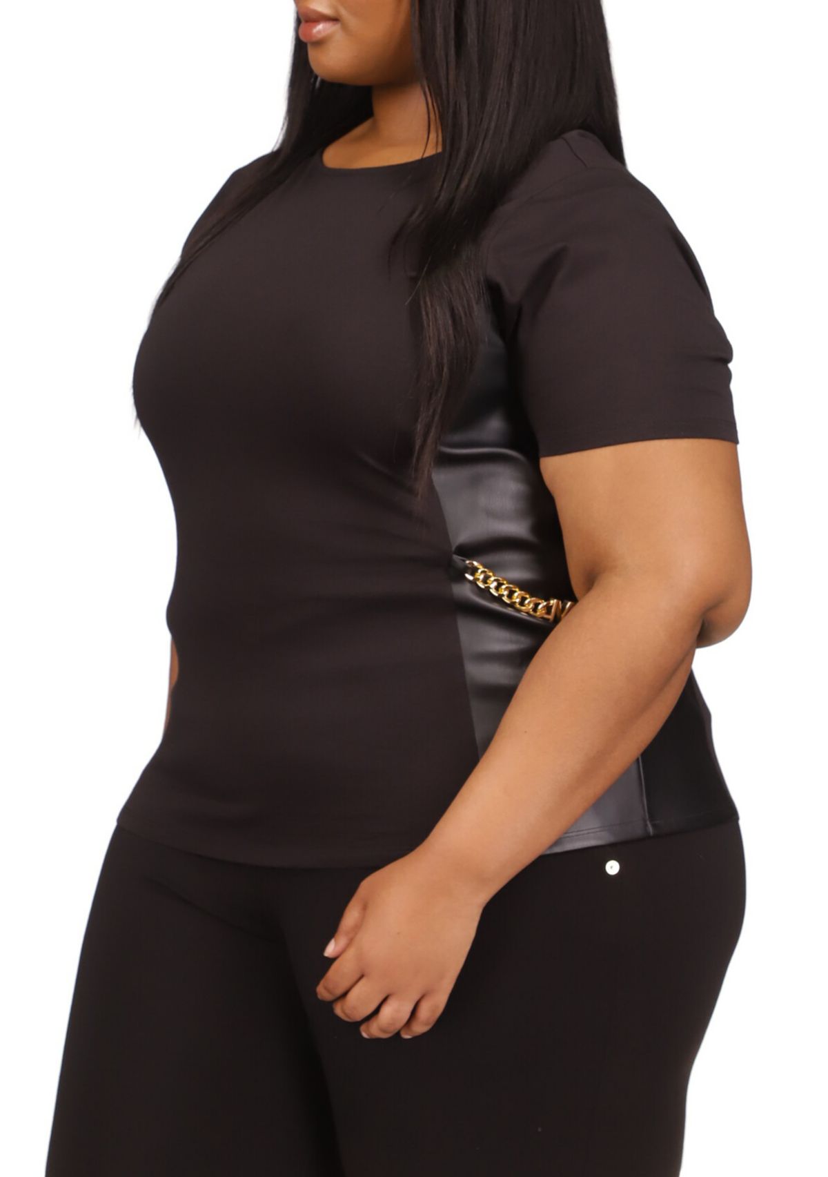 MICHAEL Michael Kors Plus Size Chain Top | Belk