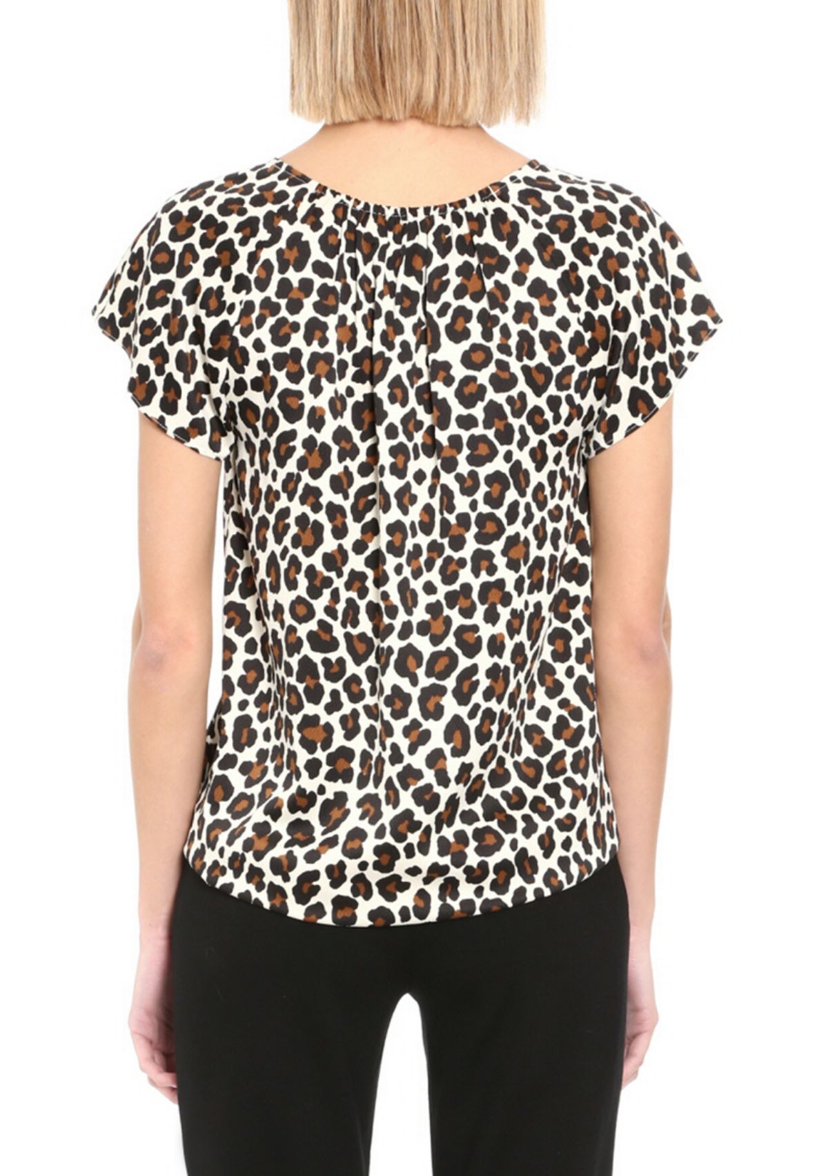 MICHAEL Michael Kors Plus Size Leopard Print Satin Top | Belk