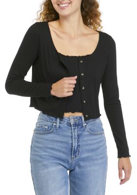 Fire Juniors' Long Sleeve Cardigan Tank Set | belk