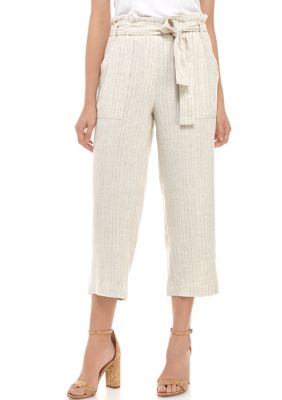 Sharagano Women's Yarn Dye Linen Pants | belk