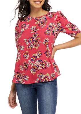 Sharagano Women's Puff Cinched Sleeve Top | belk