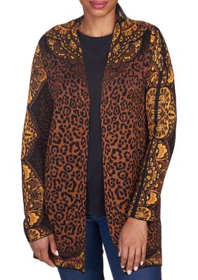 Ruby Rd Women's All Over Animal Print Cardigan | belk