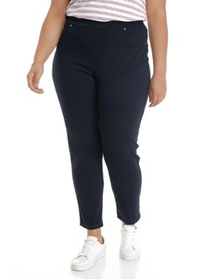 Ruby Rd Plus Size Pull On Twill Pants | belk