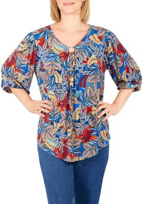 Ruby Rd Women's Lapis Fall Foliage Top | belk