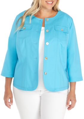 Ruby Rd Plus Size Solid Jacket | belk