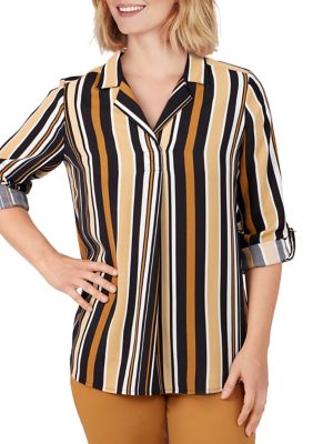 Ruby Rd Petite Mix Master Stripe Top | belk
