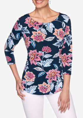 Ruby Rd Women's Must Haves Botanical Floral Top | belk