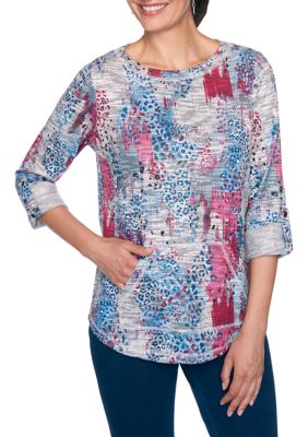 Ruby Rd Petite Must Haves Animal Spots Top | belk