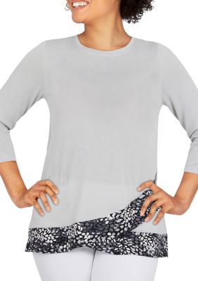 Ruby Rd Women's Easy Chic Combo Top | Belk