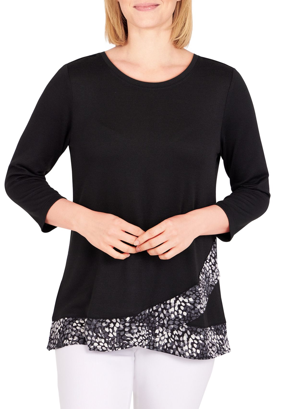 Ruby Rd Women's Easy Chic Combo Top | Belk